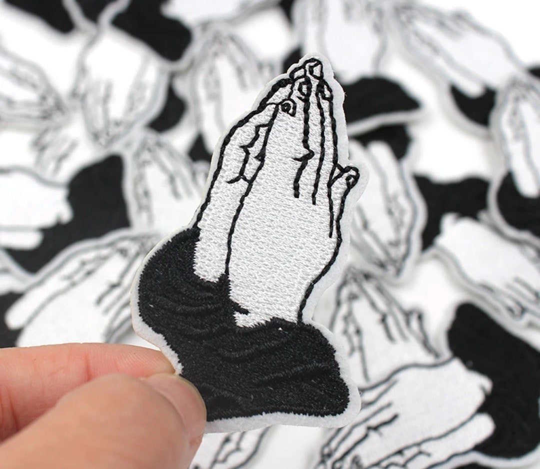 Praying Hands Iron on Patch - Etsy