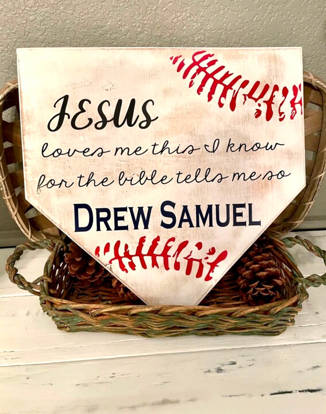 CUSTOM BASEBALL Home Plate Sign - Etsy