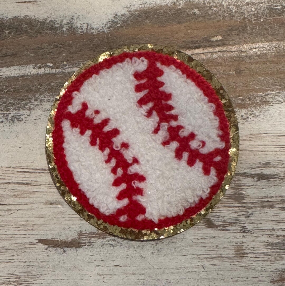 Chenille Baseball Iron on Patches - Etsy
