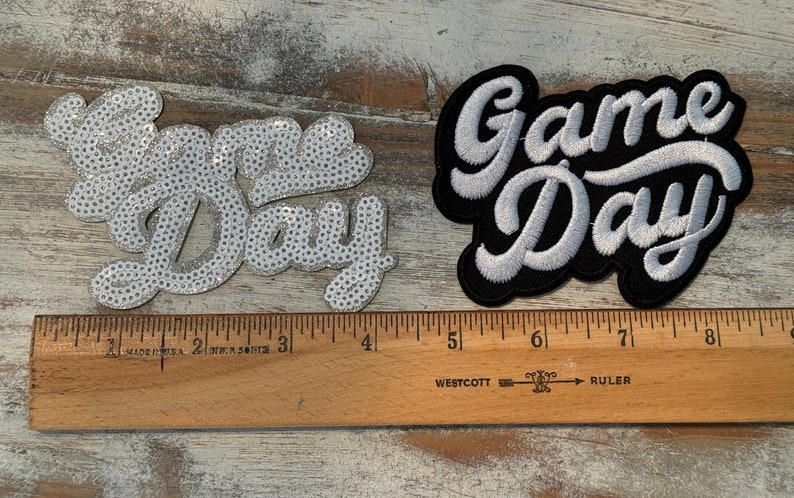 Game Day Iron on Patches - Etsy