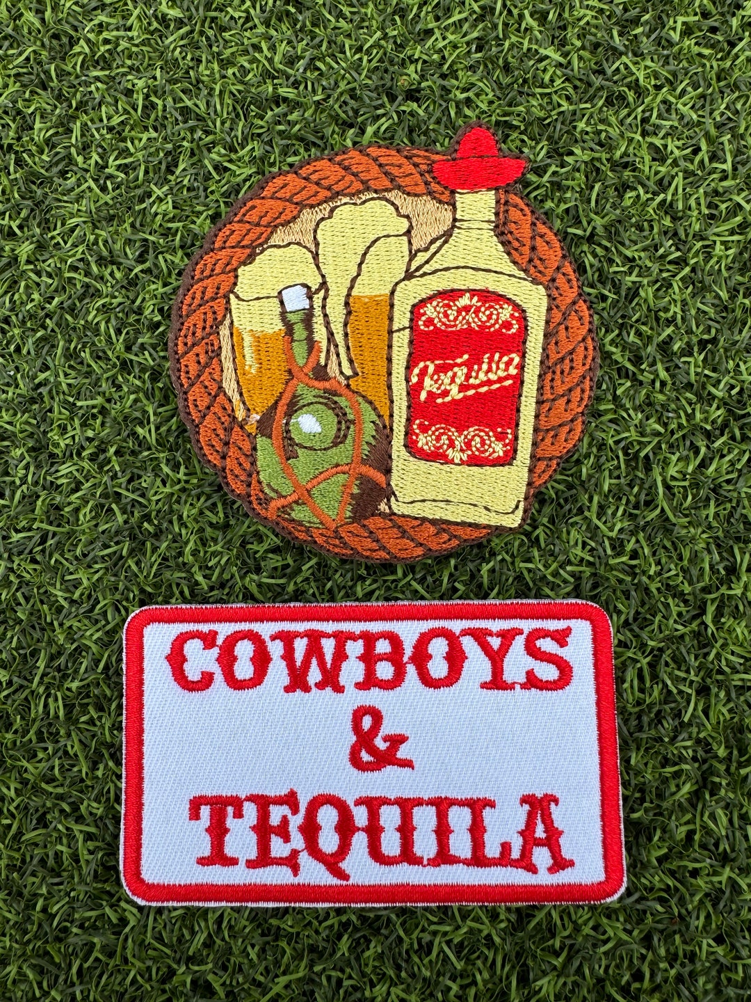 Cowboys & Tequila Iron on Patches - Etsy