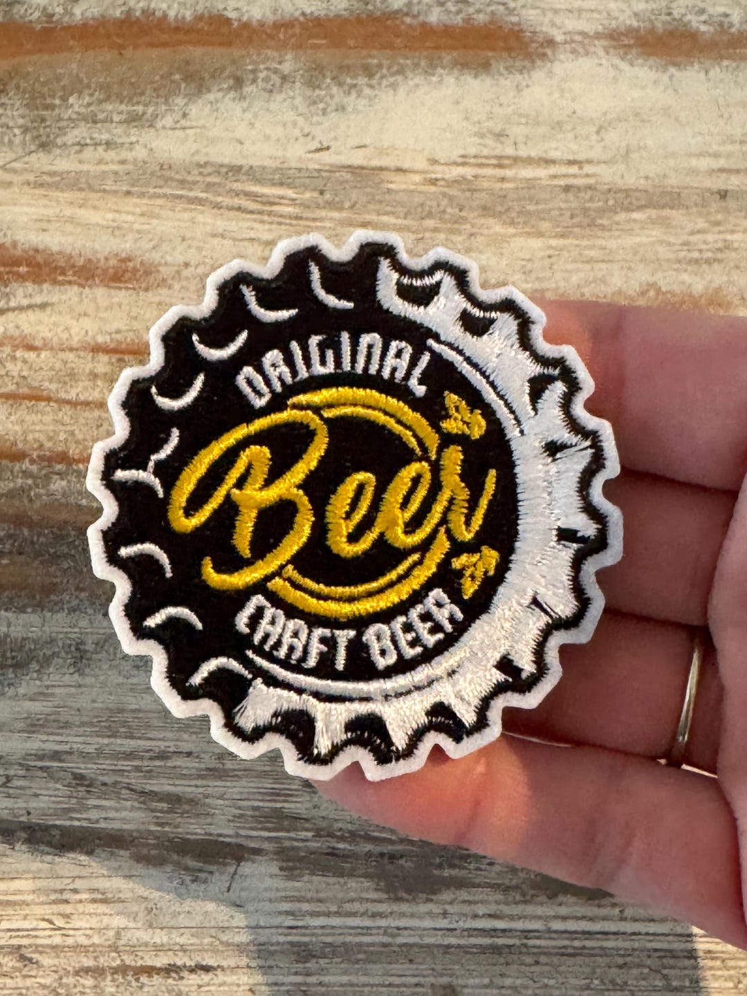 Beer Bottle Cap Iron on Patch - Etsy