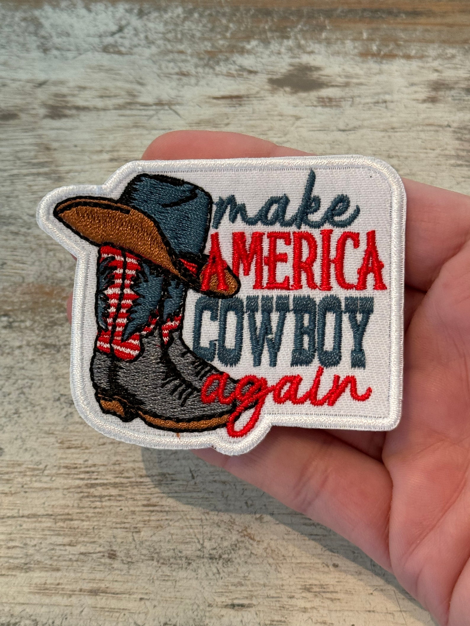 American Cowboy & Babe Iron on Patches - Etsy