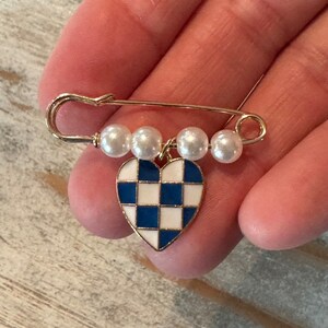 Checkered Heart Pins - Etsy