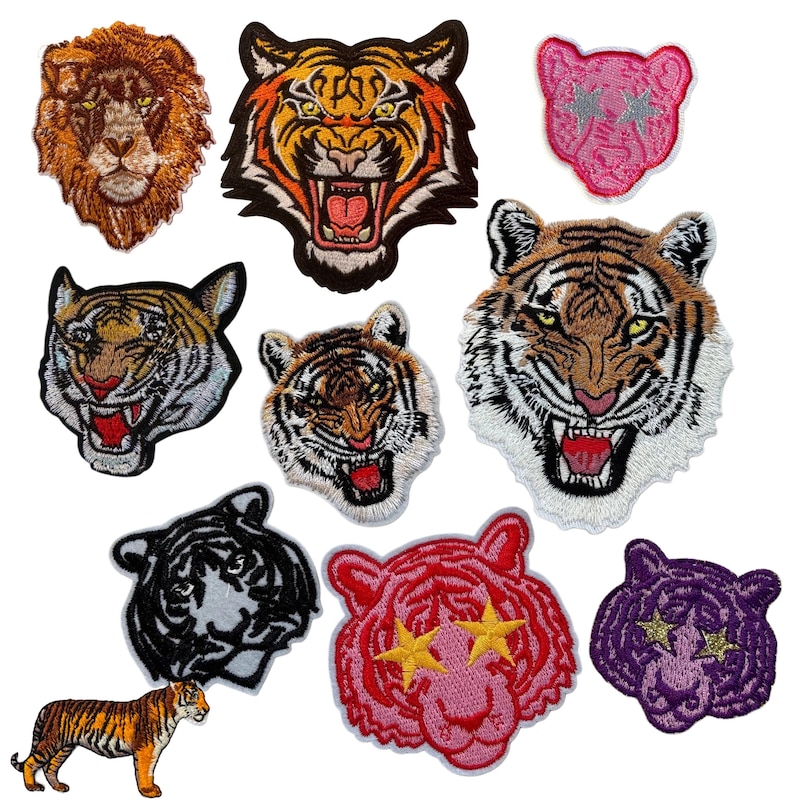 Iron on Patch Tiger - Etsy