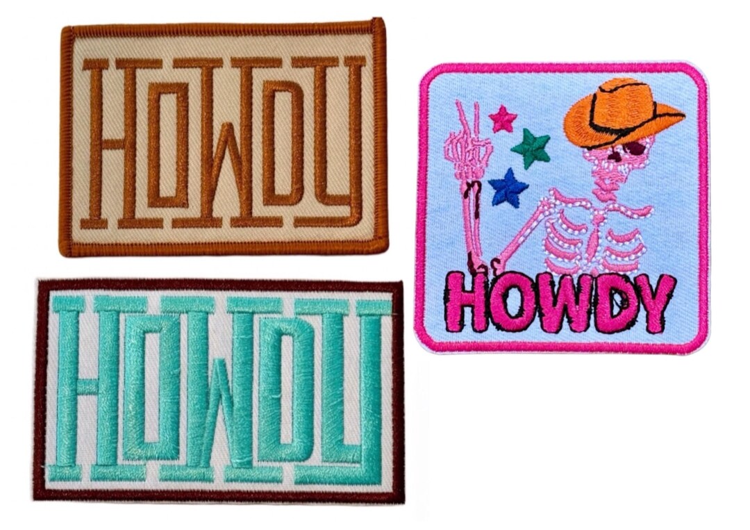 Howdy Iron on Patches - Etsy