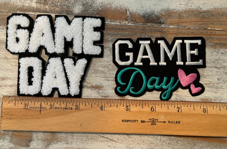 Game Day Iron on Patches - Etsy