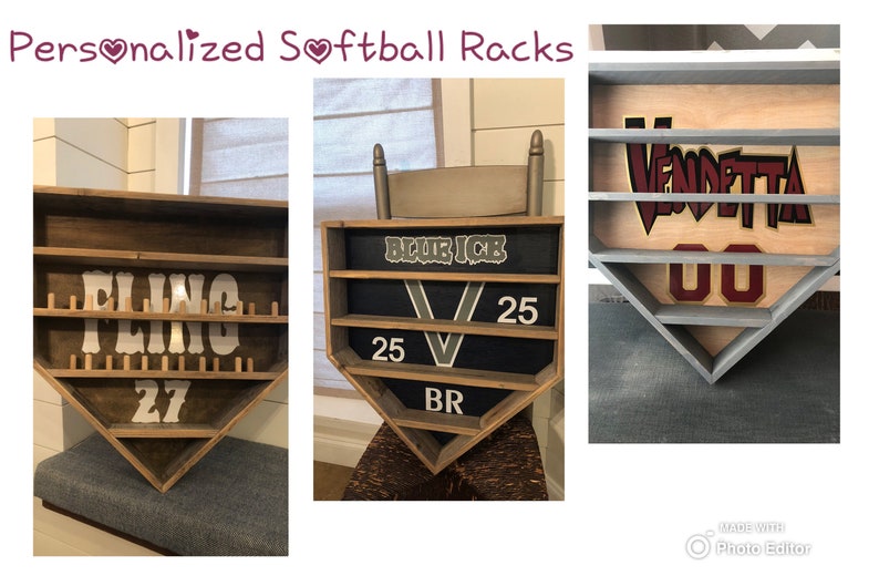 SOFTBALL-CUSTOM Display Rack Made From Reclaimed Wood - Etsy