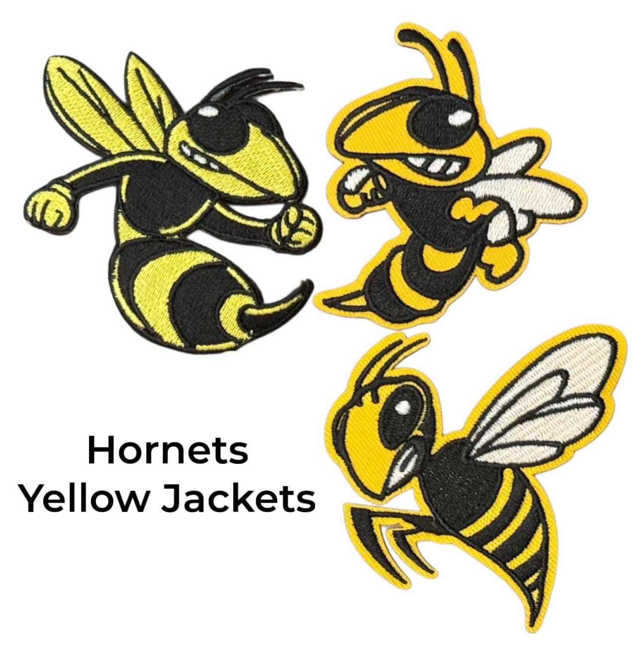 Hornet Mascot Iron on Patch - Etsy
