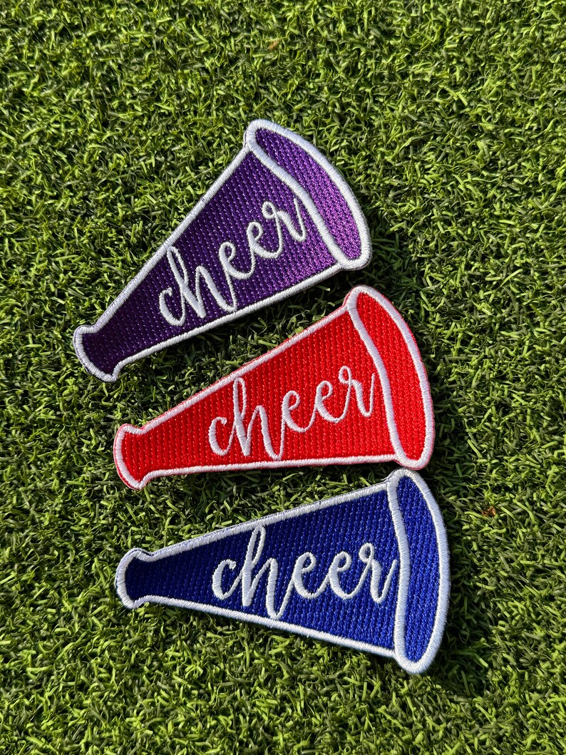 Cheer Megaphone Iron on Patches - Etsy