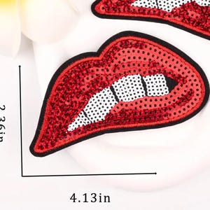 Red Lip Iron on Patches (various Styles) - Etsy
