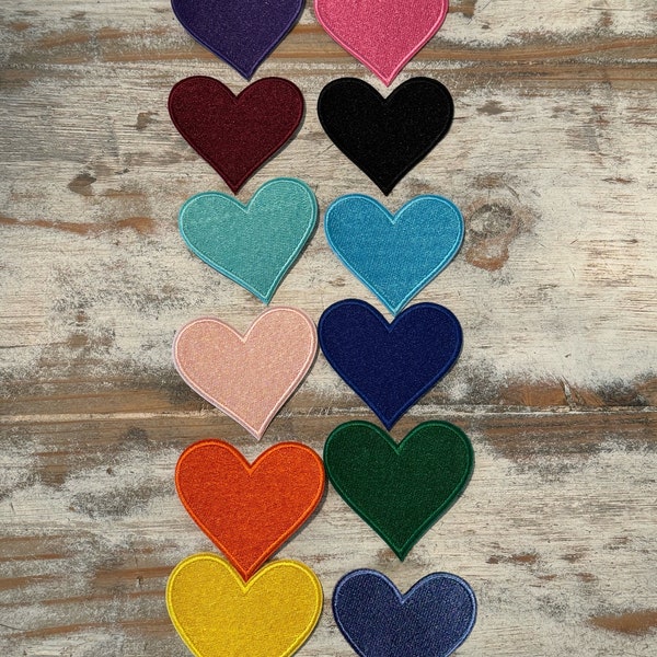 Heart Iron on Patch - Etsy