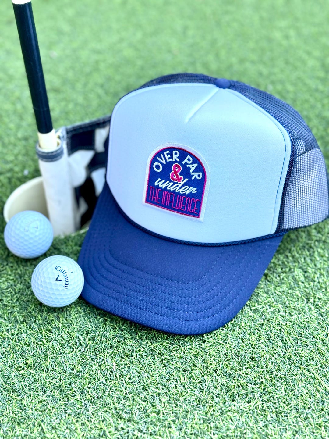 Over Par & Under the Influence Golf Trucker Cap - Etsy