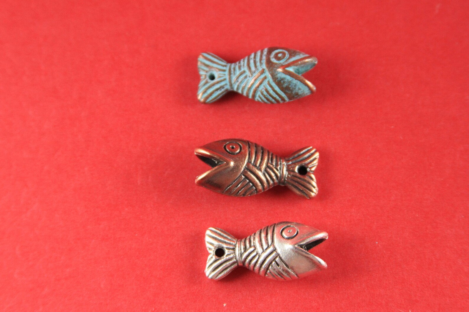 2/10 MADE IN GREECE 2 Mykonos Fish Cord End Copper Fish Cord | Etsy