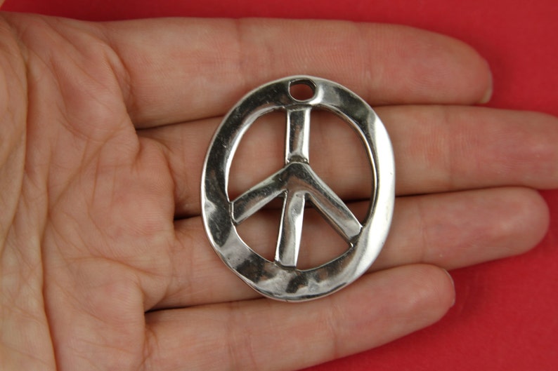 0094>>made in EUROPE Zamak Peace Sign Pendant, Mercedes Sign Pendant ...