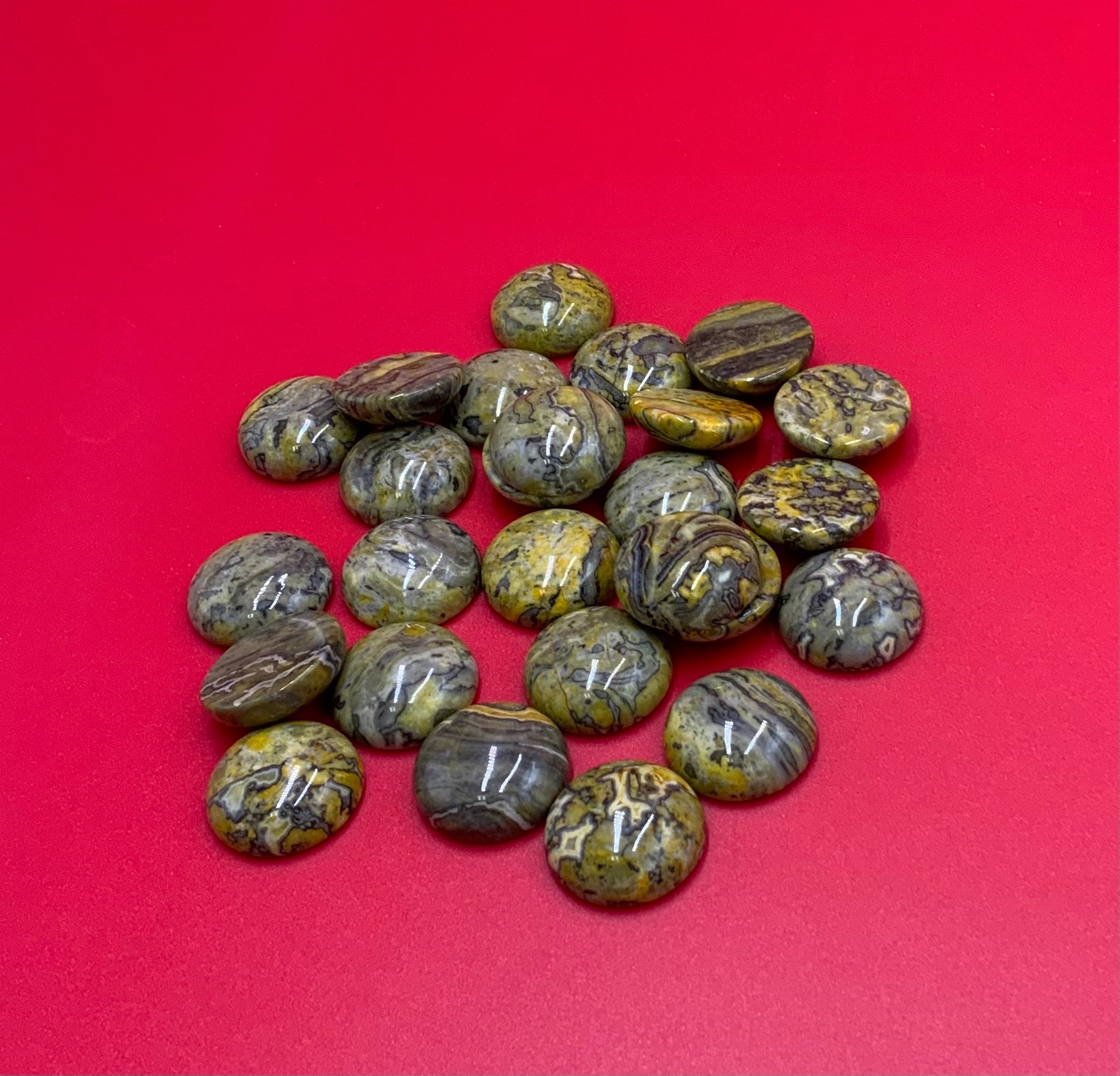 D1>> 20mm Gemstone Cabochon, 20mm Round Flatback Cabochon, 20mm Natural ...