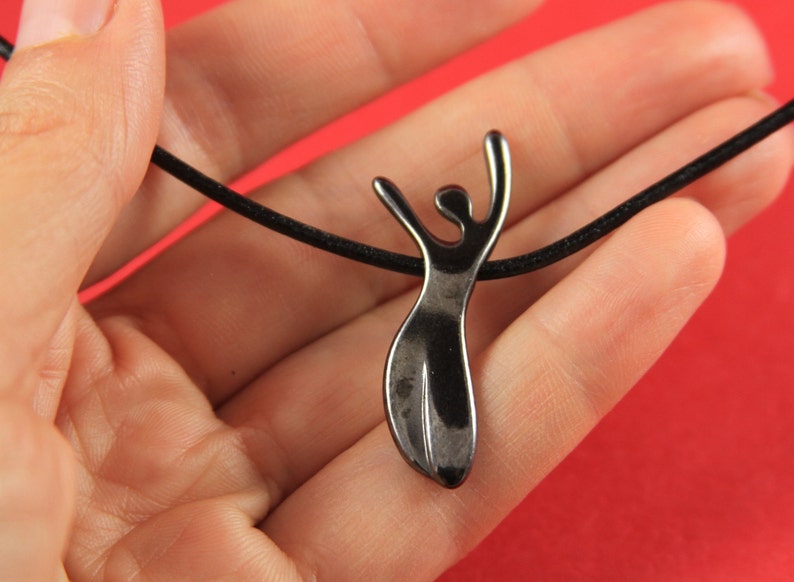 0203>>made IN GREECE Dancer Pendant, Goddess Pendant, Gun Metal Dancer ...