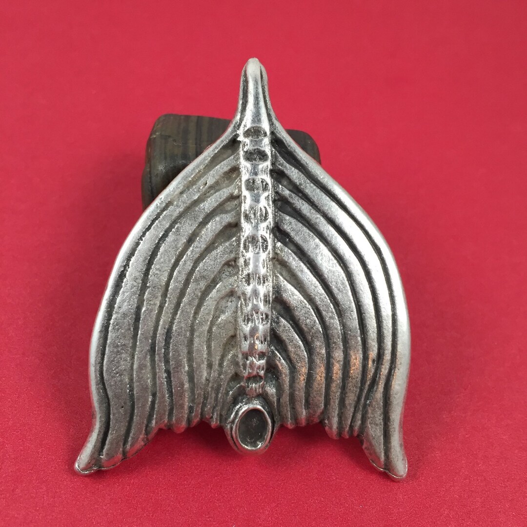 0026>> MADE IN EUROPE Large Fish Tail Pendant, Silver Fish Tail Pendant ...