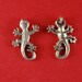 2/4 MADE IN EUROPE Mykonos 2 Lizard Charms, Zamak Lizard Pendants ...