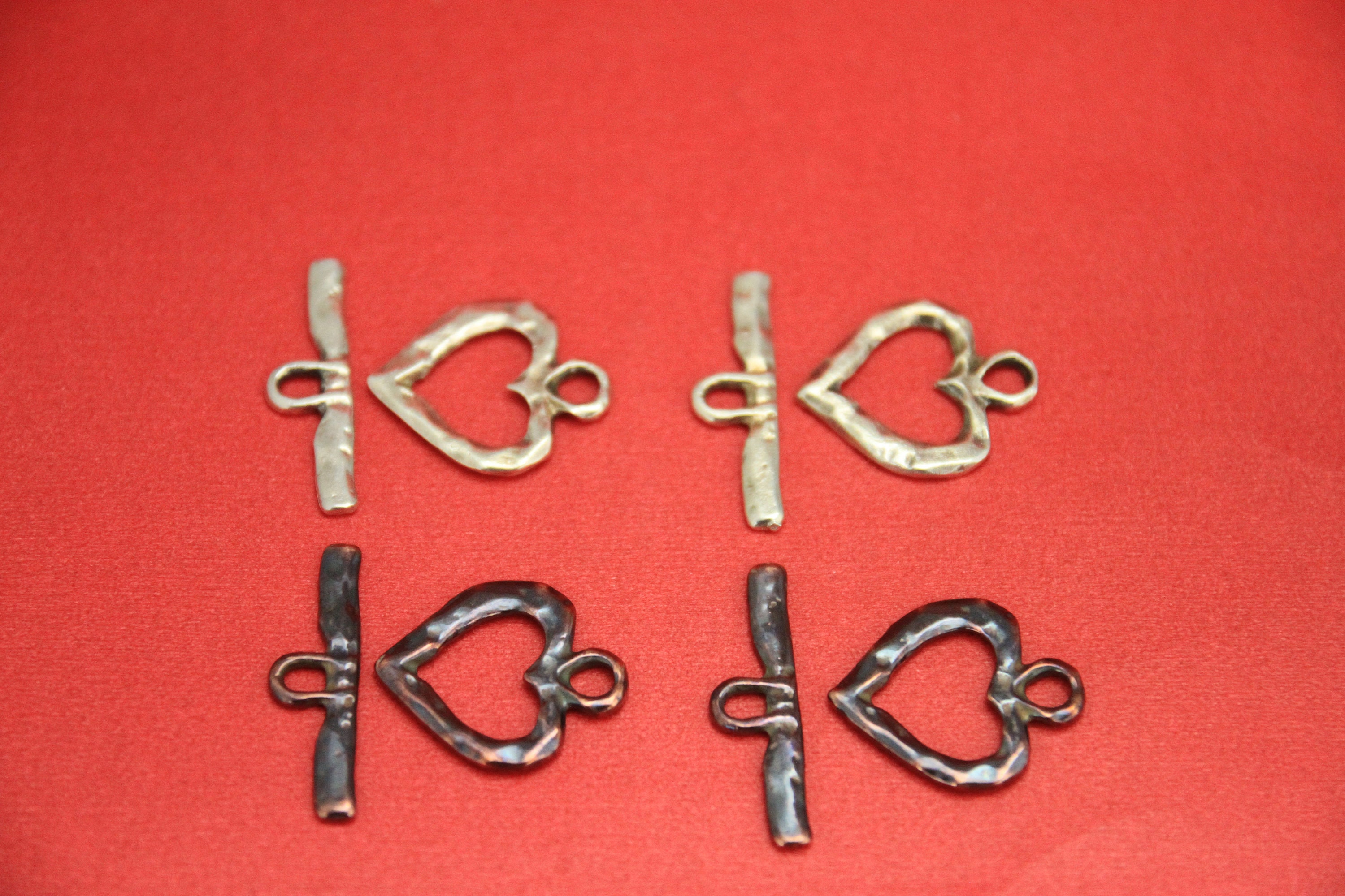 9/2 MADE IN EUROPE 4 Sets of Toggle Clasp Hammered Toggle - Etsy