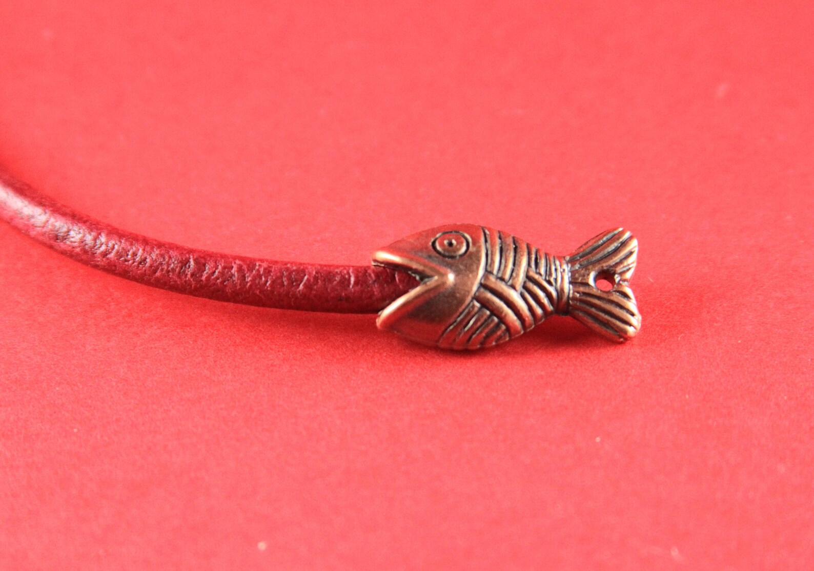 2/10 MADE IN GREECE 2 Mykonos Fish Cord End Copper Fish Cord | Etsy