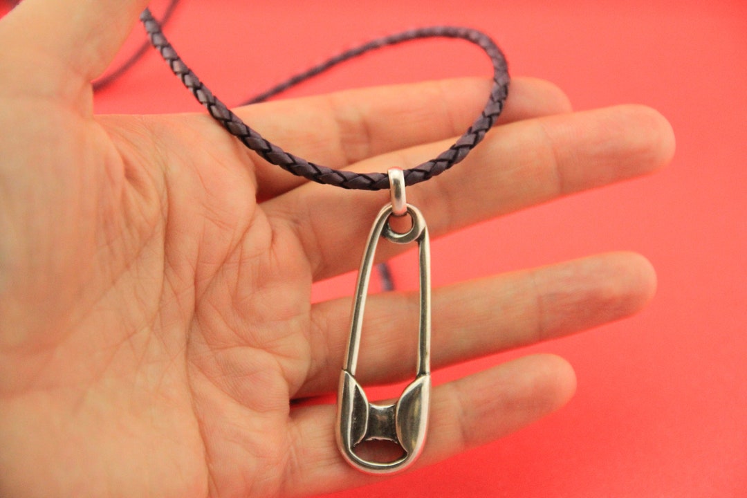 0309>>made in EUROPE Zamak Pin Pendant, Large Pin Pendant, Silver Pin ...