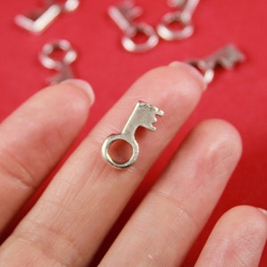 2/5 MADE in GREECE 2 Sets of Mykonos Tiny Key and Padlock Charms, Key ...