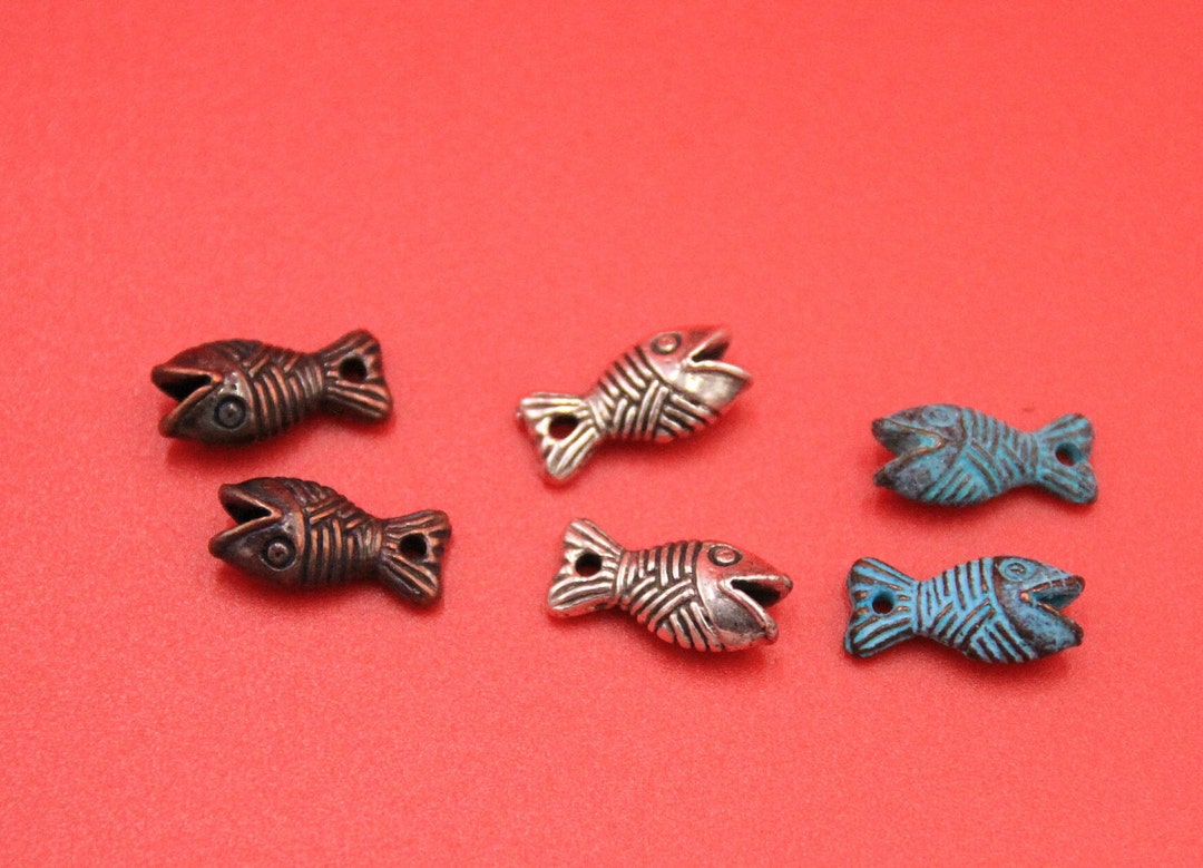 6/5 MADE IN GREECE Mykonos Fish Cord Ends Fish Pendants Fish - Etsy