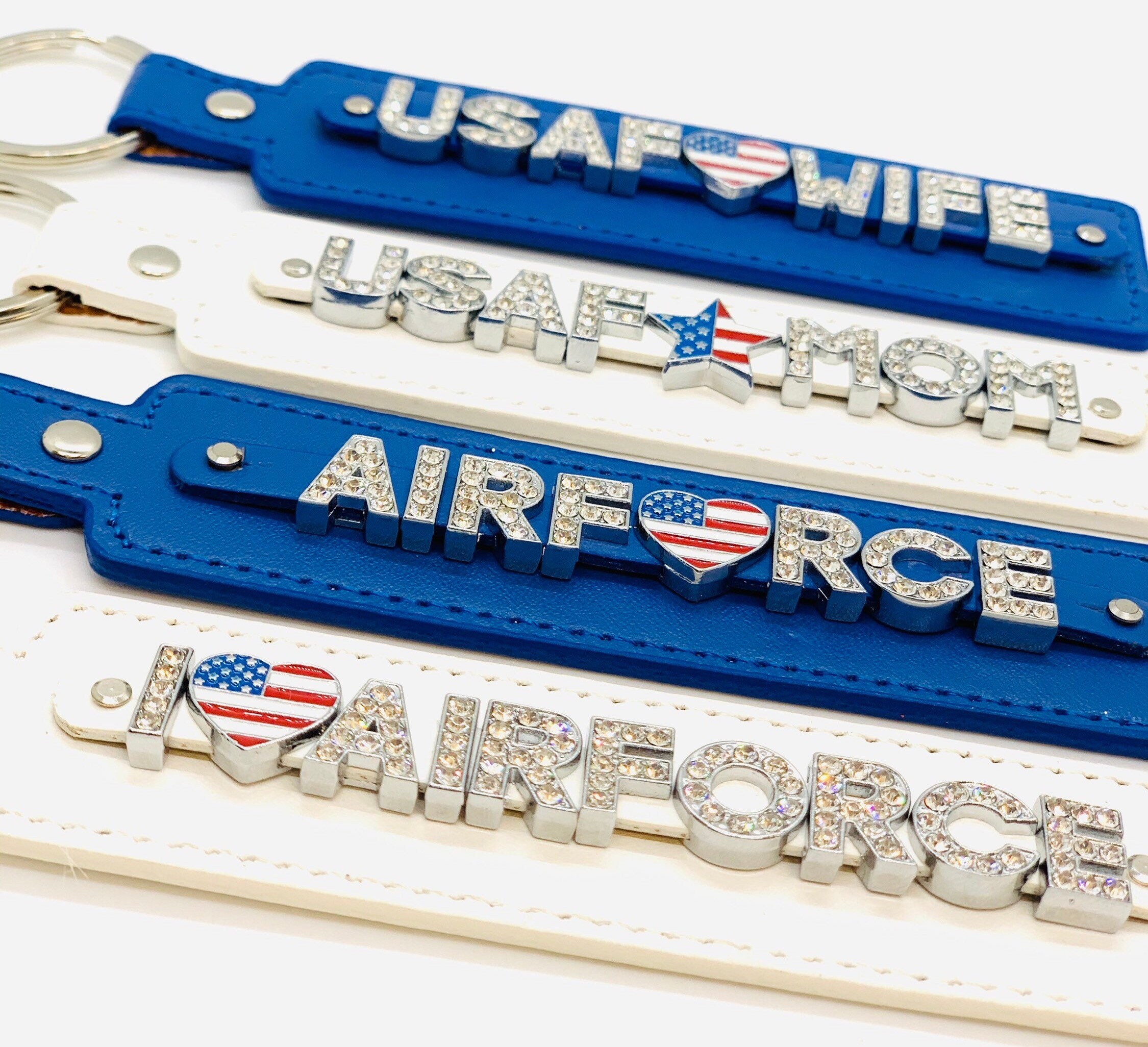 Air Force Keychain Air Force Keyring Air Force Wife Air Force Mom ...