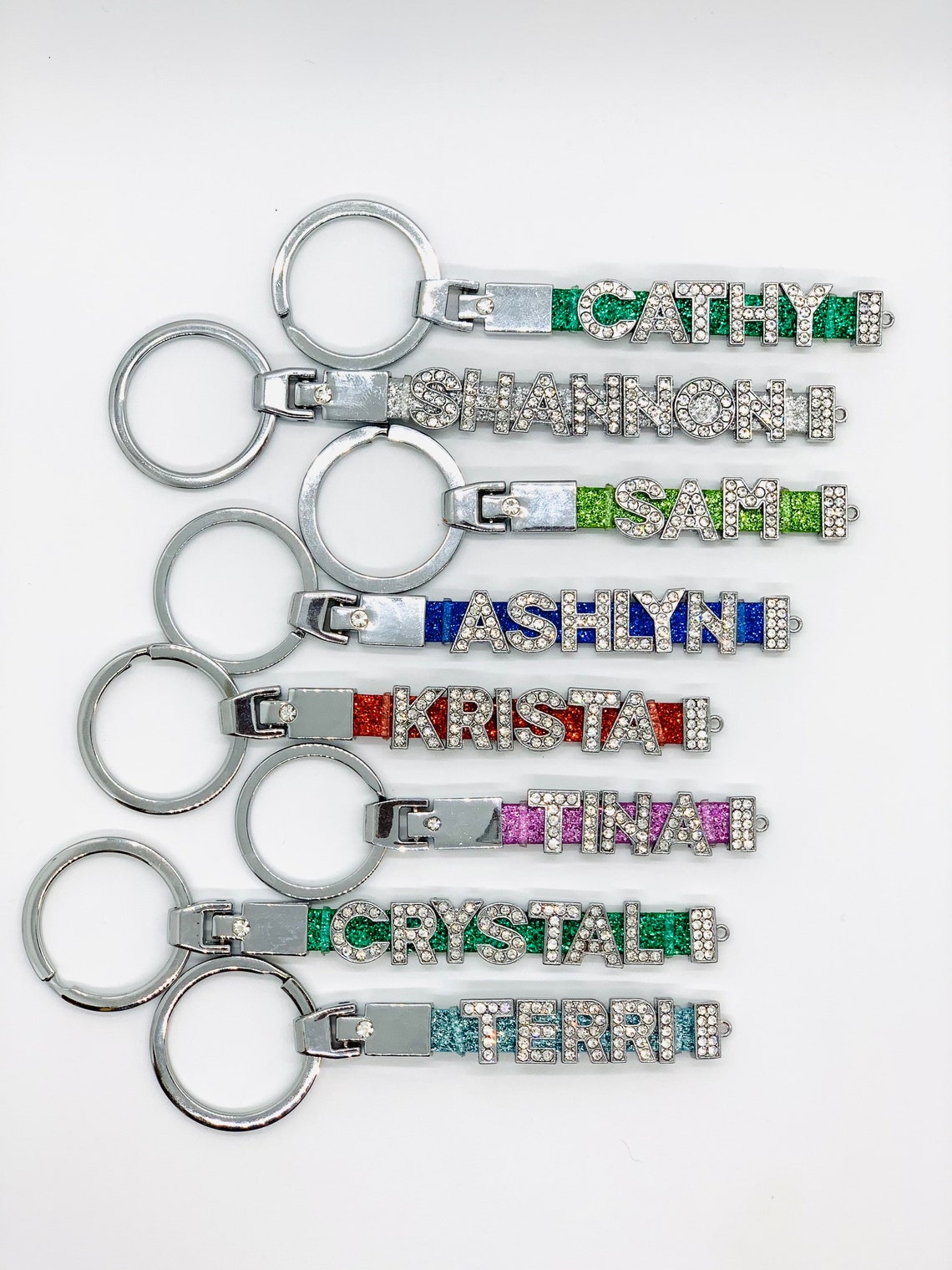 Custom Keyring Personalized Name with Charms Name Gifts | Etsy