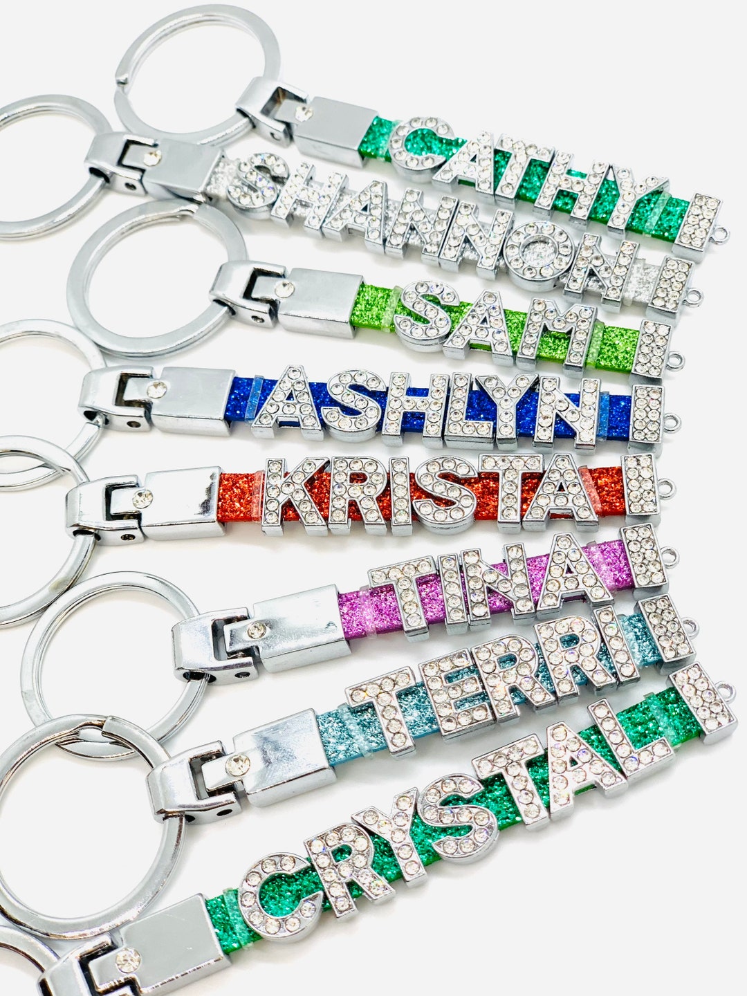 Personalized Keyring Bag Tags Custom Name Keychain Personalized ...