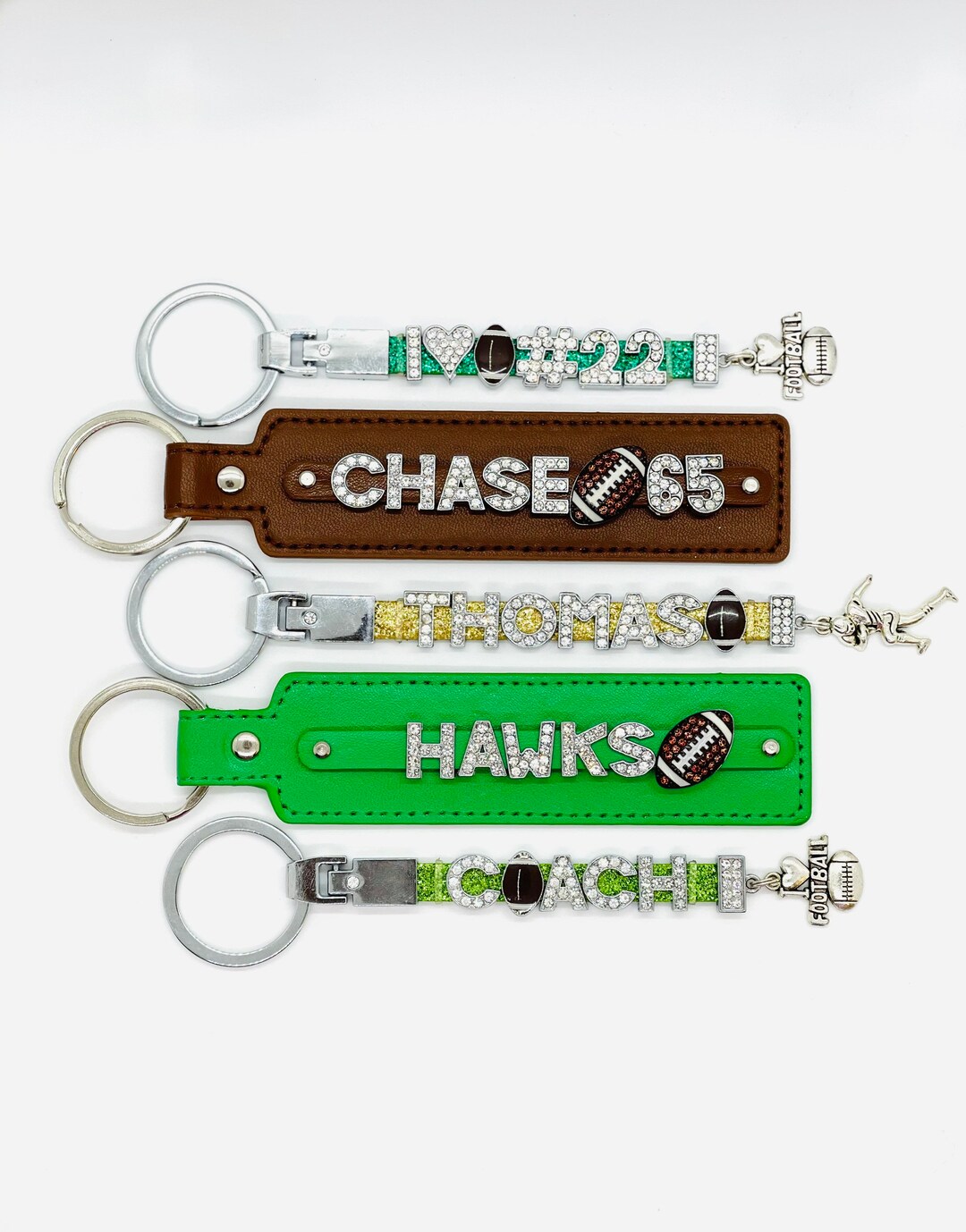 Football Mom Keychain Football Mom Football Mom Gifts Mom Keychain ...