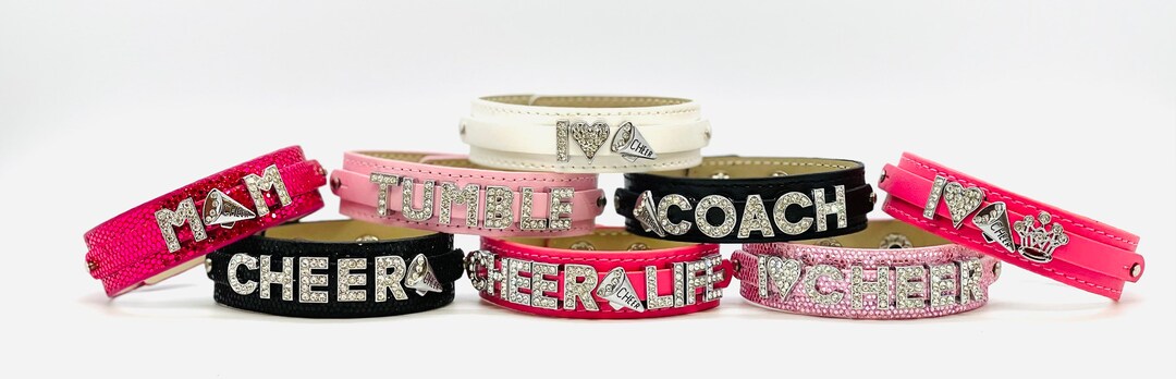 Cheer Bracelet Cheer Charm Bracelet Cheer Jewelry Personalized Cheer ...