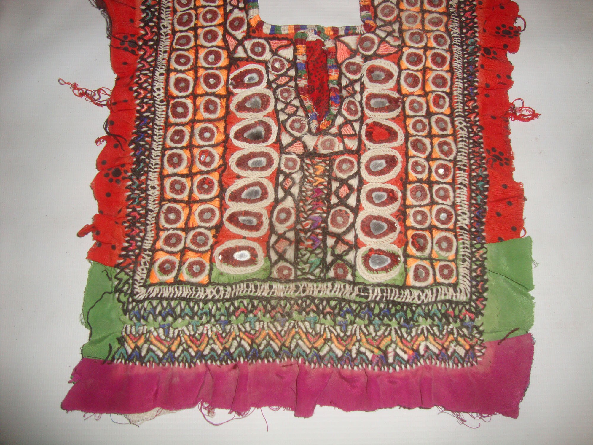 Vintage Boho Banjara Embroidered Neck Yoke, Banjara Embroidery, Banjara ...