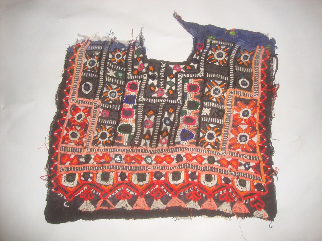 Banjara Patch Yoke Afghani Dress Yoke Traditional Art Embroidery Online ...