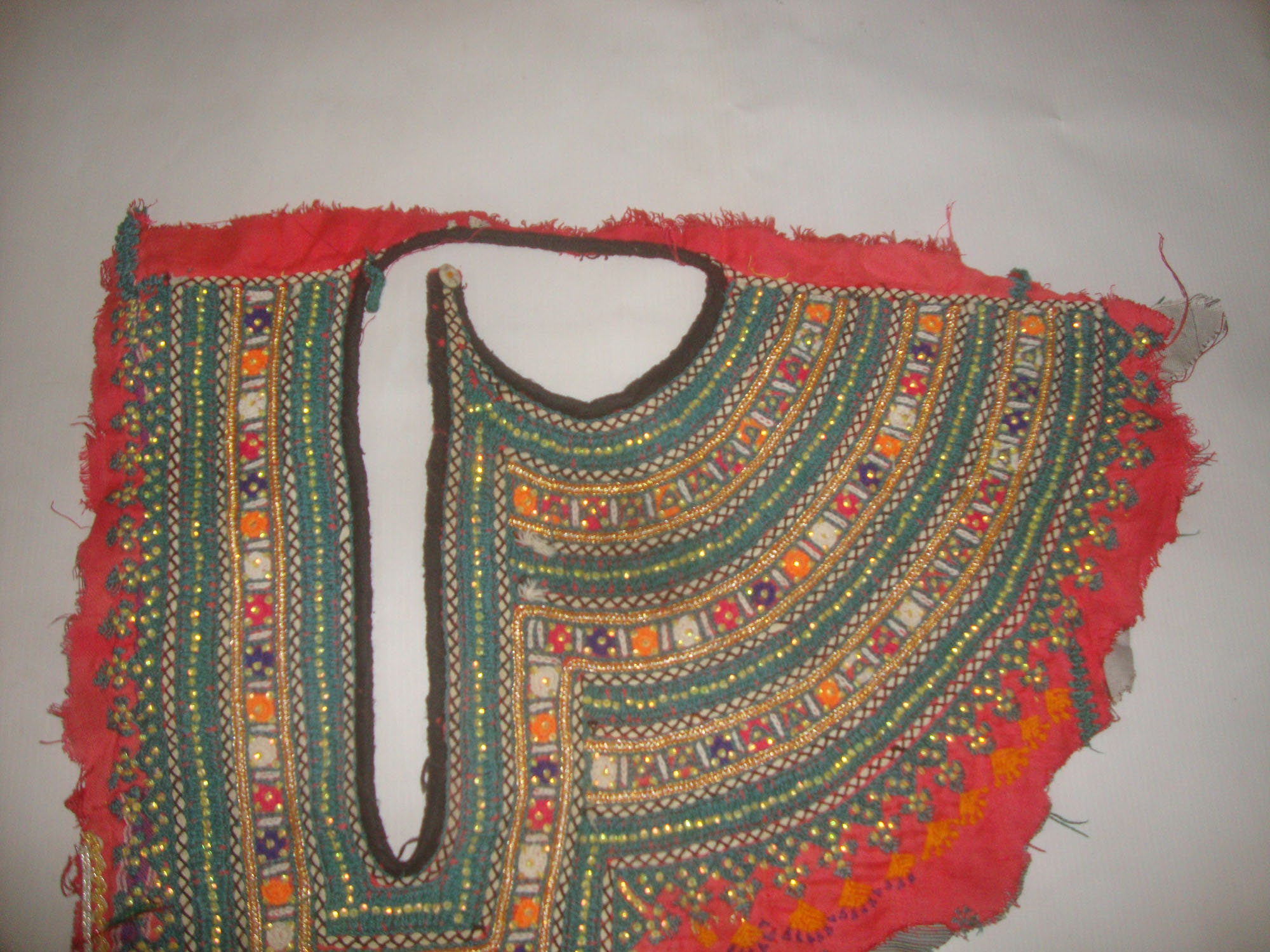Kutch Embroidered Mirror Work Yoke Neck Patches Boohoo Hippie Halloween ...