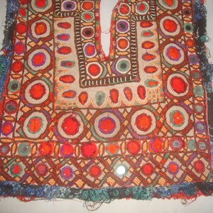 Traditional Art Embroidery Yoke Neck Patches Indian Vintage Kutch ...
