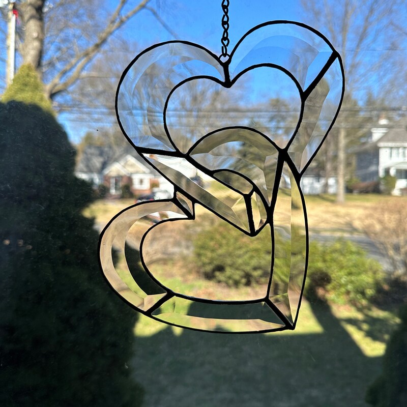 Beveled Glass Heart - Etsy