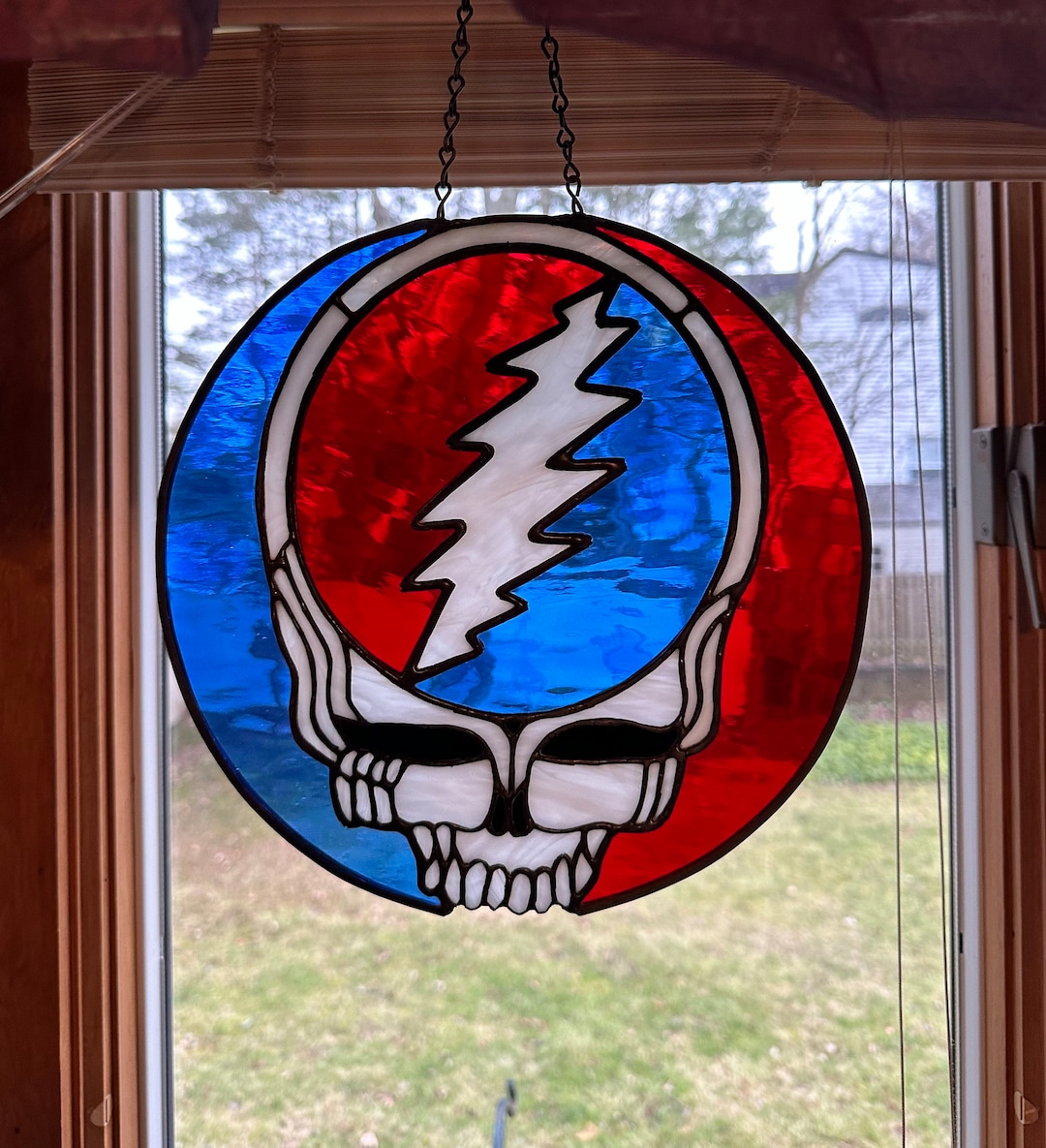 Stained Glass Grateful Dead- Stealie Skull - Etsy