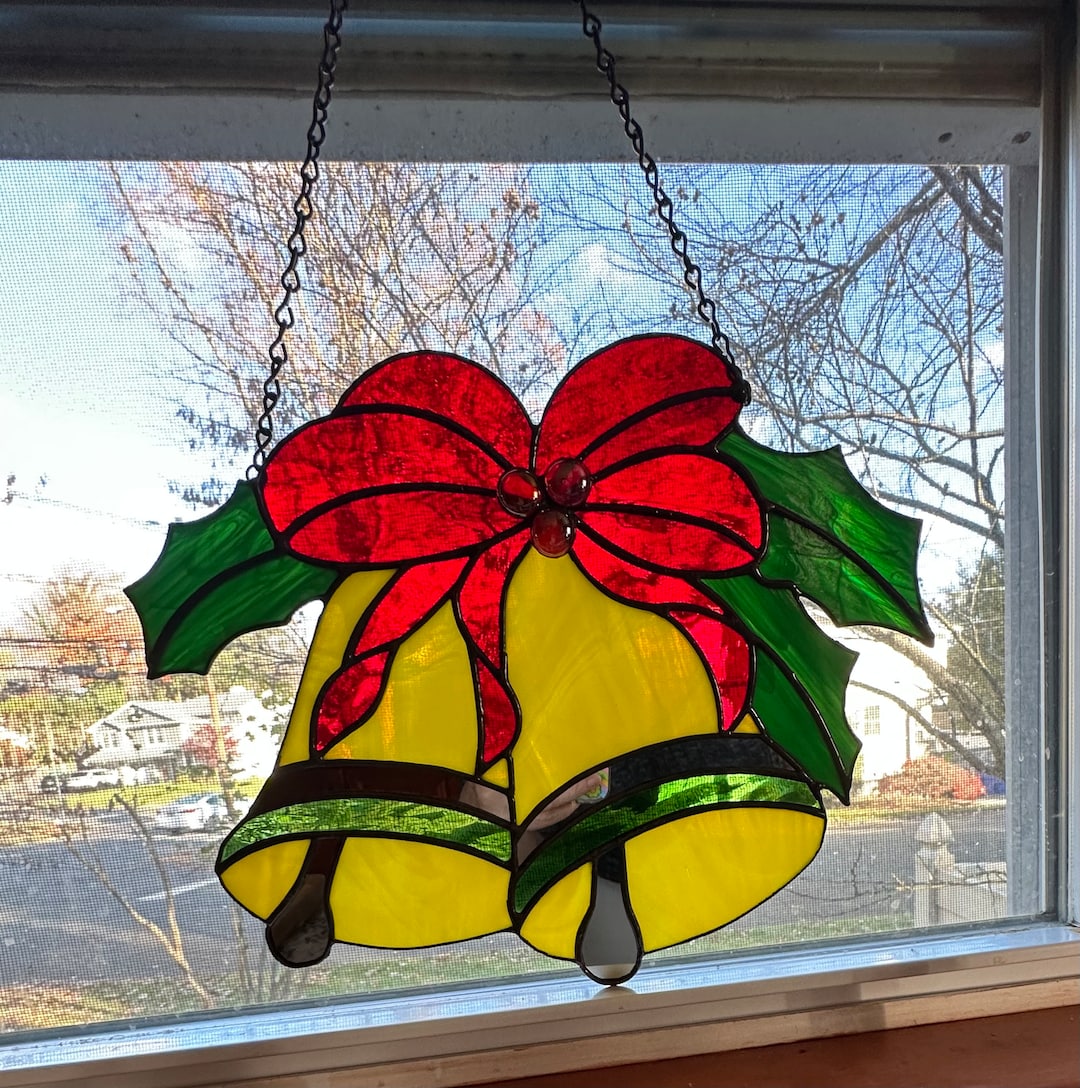 Christmas Bells Stained Glass - Etsy