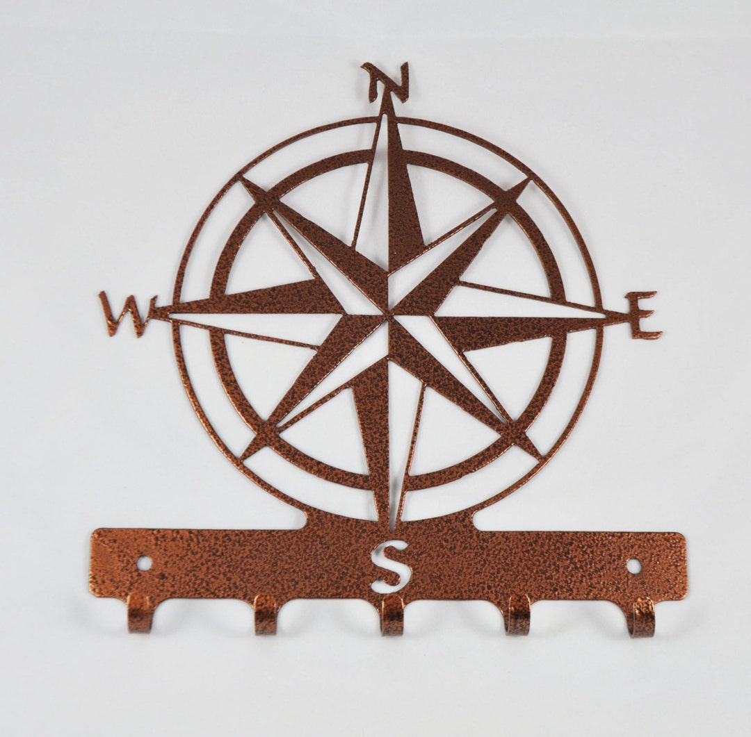 Compass Rose Key Rack / Key Hanger - Etsy