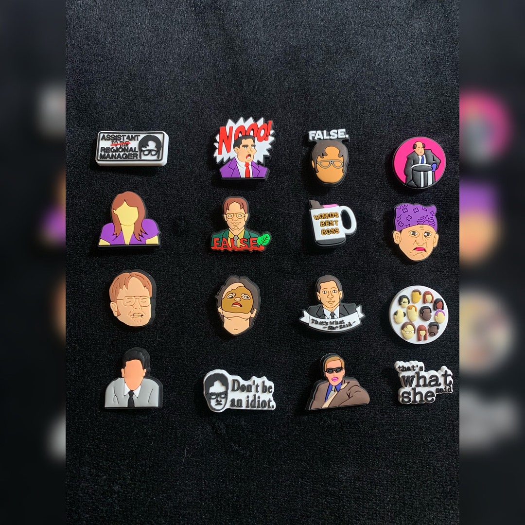 The Office Croc Charms Michael Scott Jibitz Dwight Scrute Croc Charm - Etsy