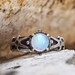 Gothic Moonstone Engagement Ring Gothic Ring Alternative Engagement ...