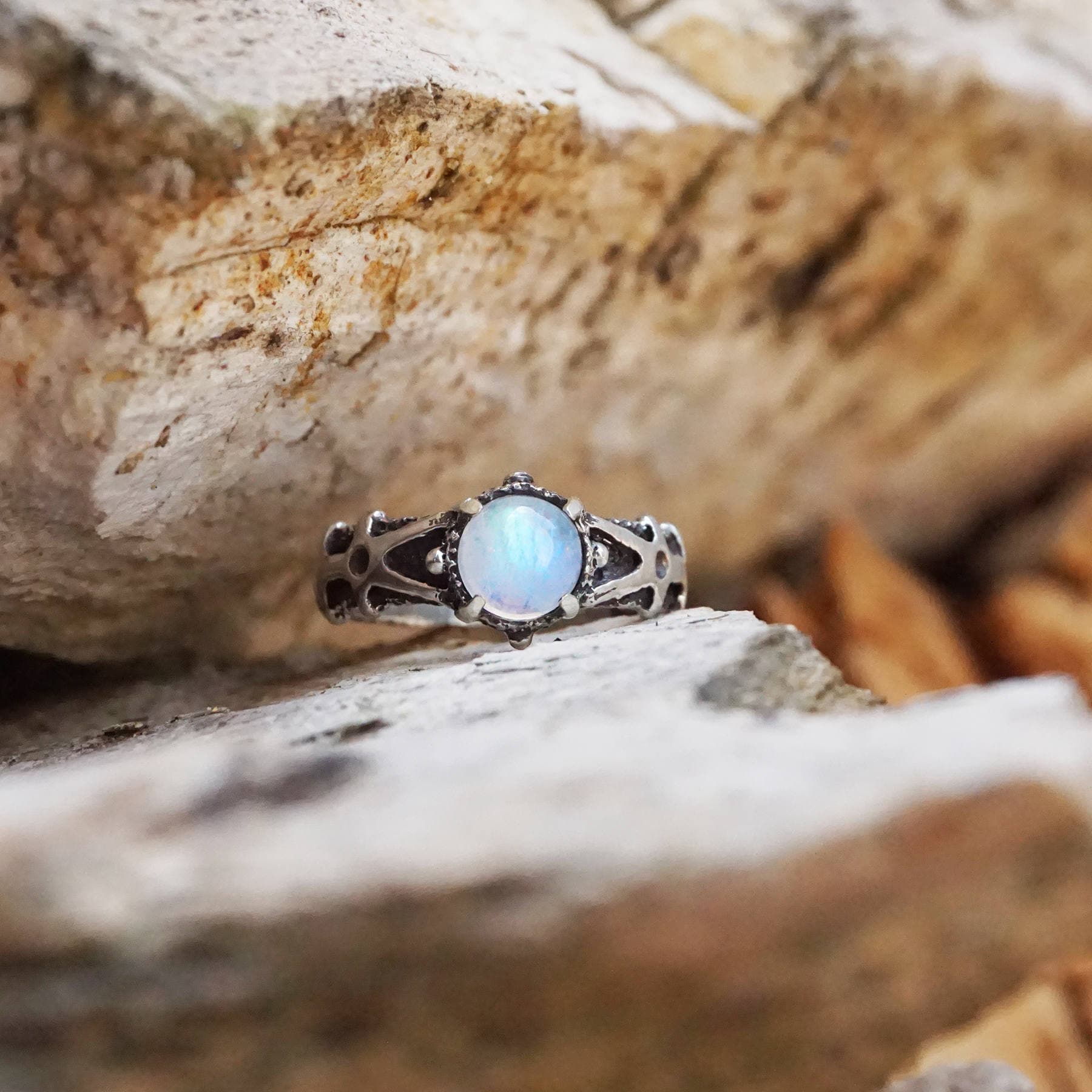 Gothic Moonstone Engagement Ring Gothic Ring Alternative - Etsy Canada