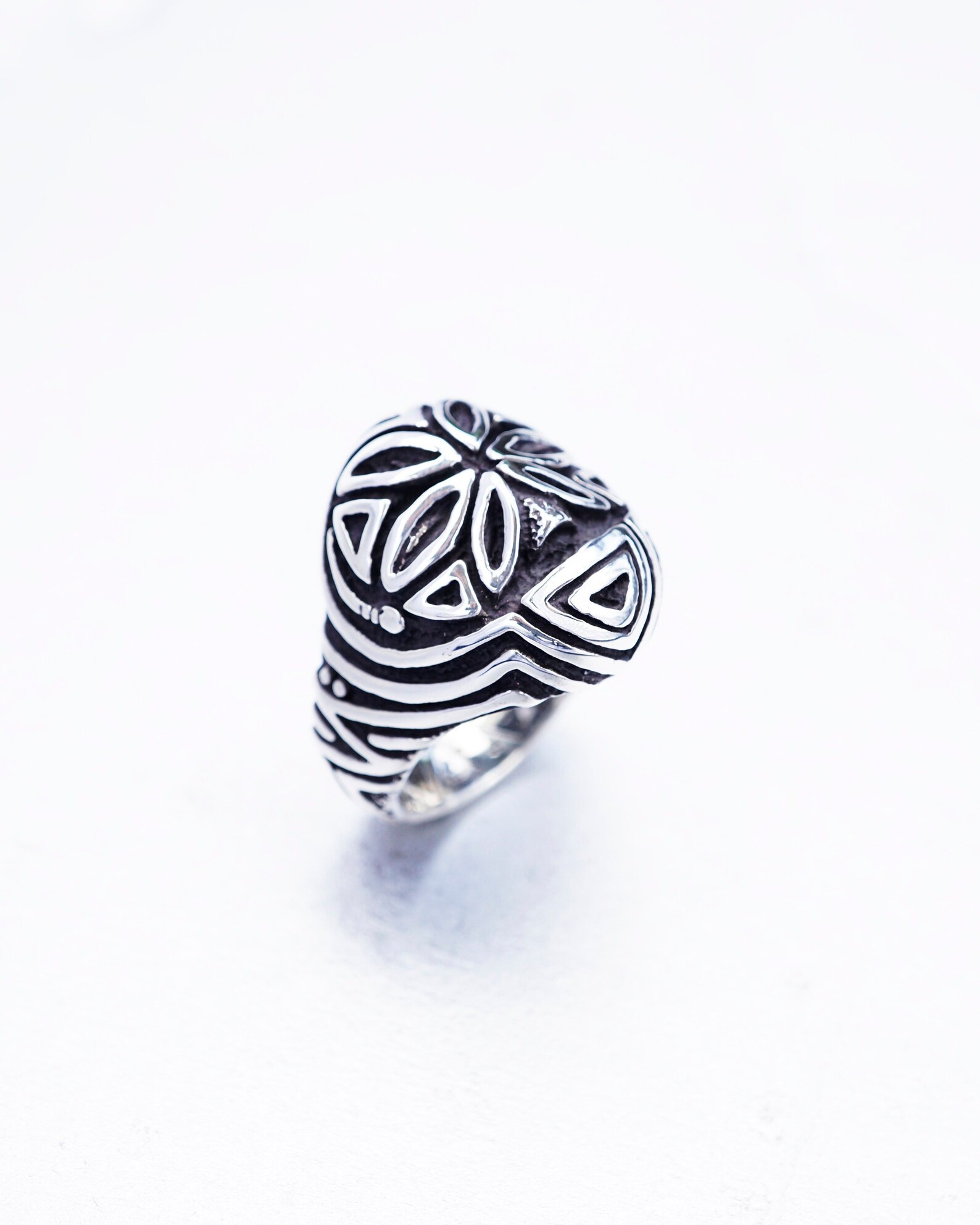 Cyberpunk Jewelry Mens Silver Ring Unique Mens Ring Signet - Etsy