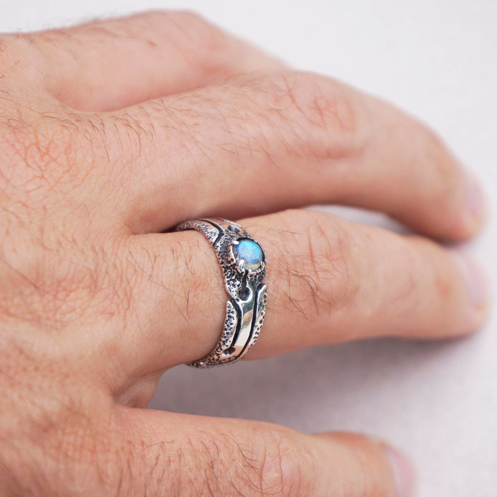 Mens Silver Ring Antique Mens Ring Mens Engagement Ring Mens - Etsy