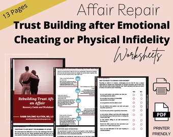 Marriage After Affair Worksheets - Etsy