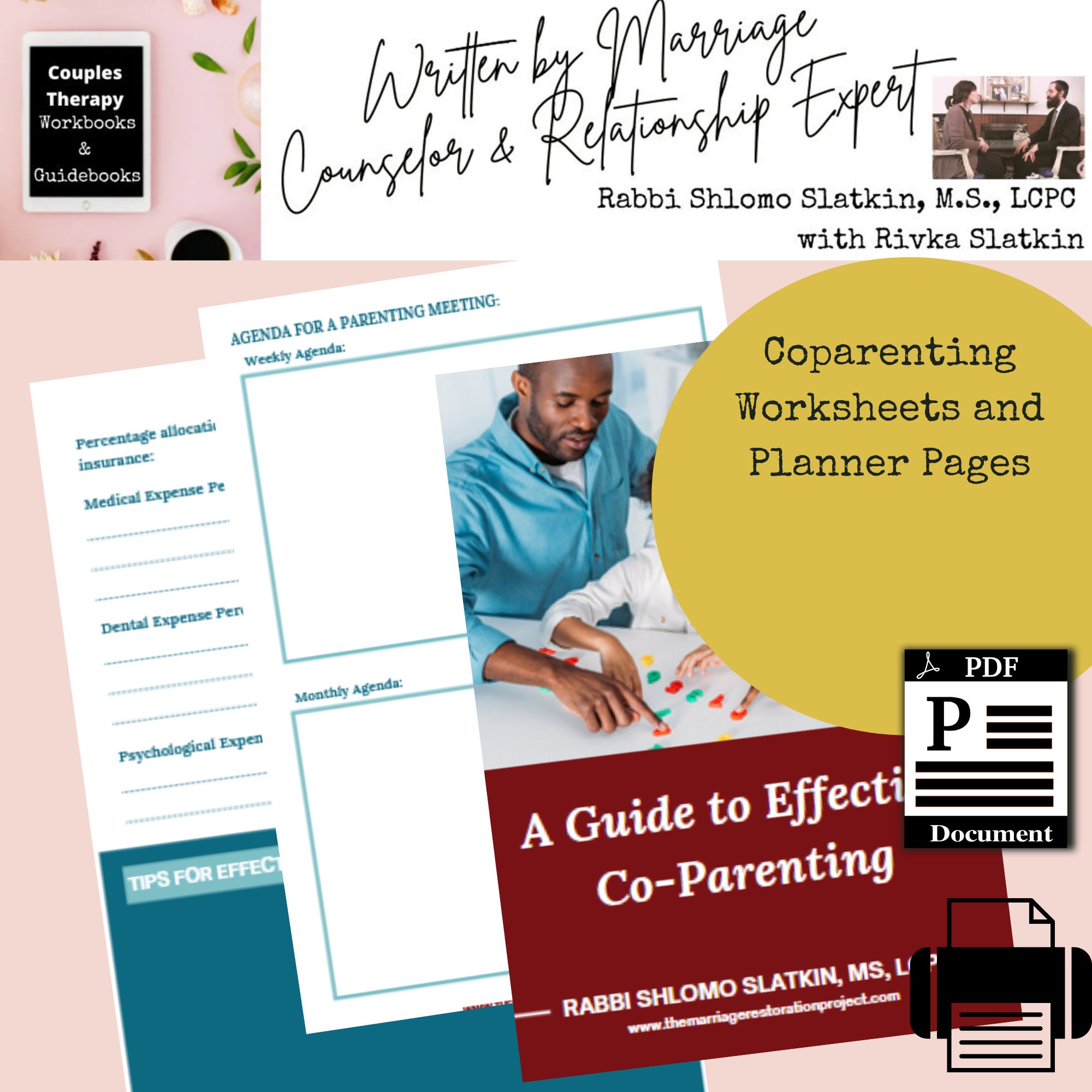 Custody Binder Printable Co-parenting Planning Worksheets Co-parenting ...