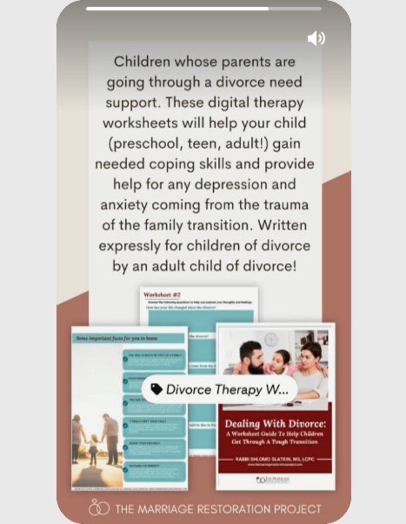 Kids Divorce Resources Coping Skills Worksheets Mental Health - Etsy