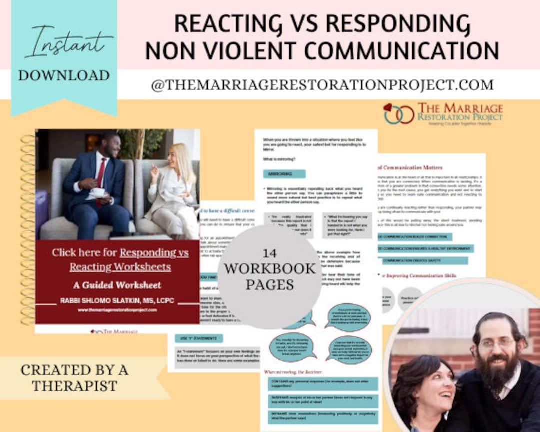 Communication Skills for Healthy Relationships Responding Vs Reacting ...
